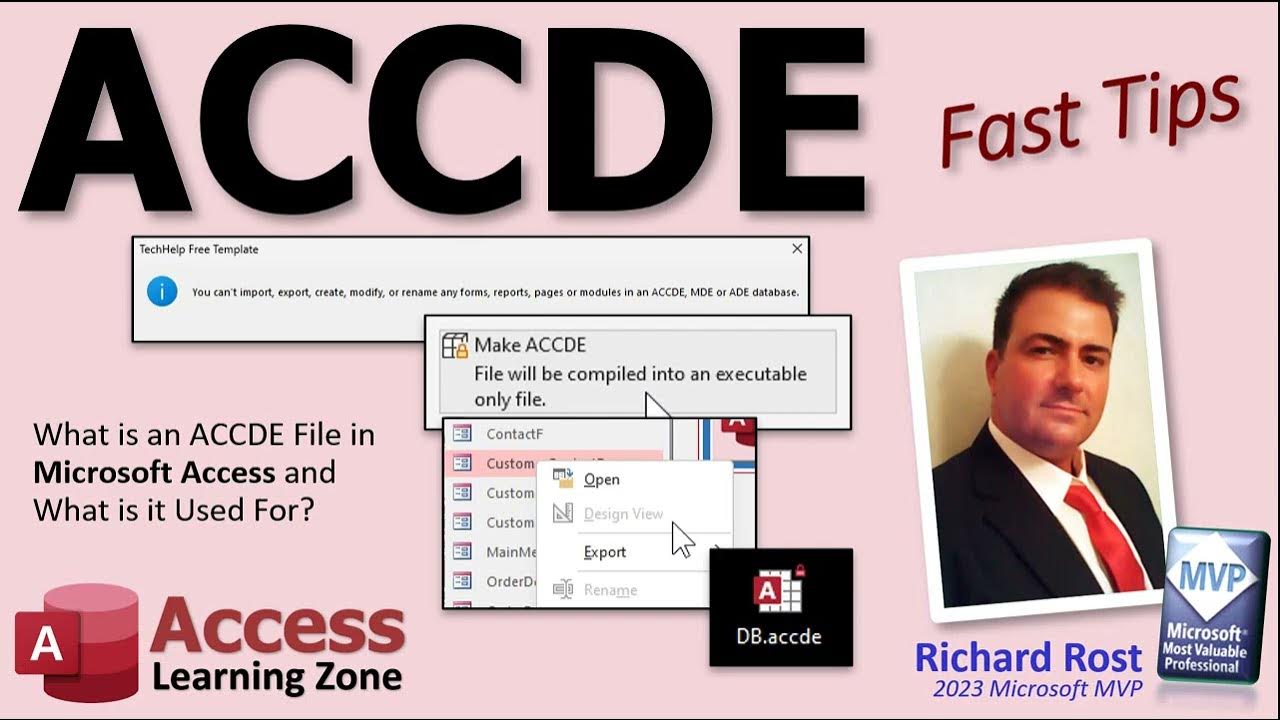Creating Accde Files In Microsoft Access Youtube