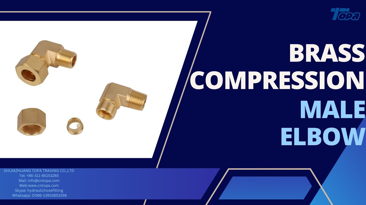 Brass elbow compression fittings-brass compression male elbow tube ...