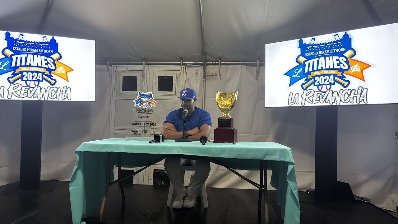 Gilbert Gómez y Samuel Muñoz luego de ser campeón en Titanes del Caribe ...