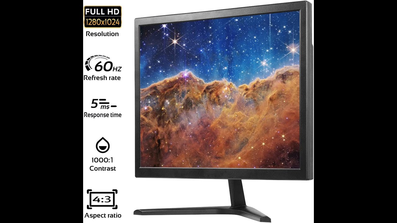 HTNZIR 17 Inch PC Monitor - Features Introduce - YouTube