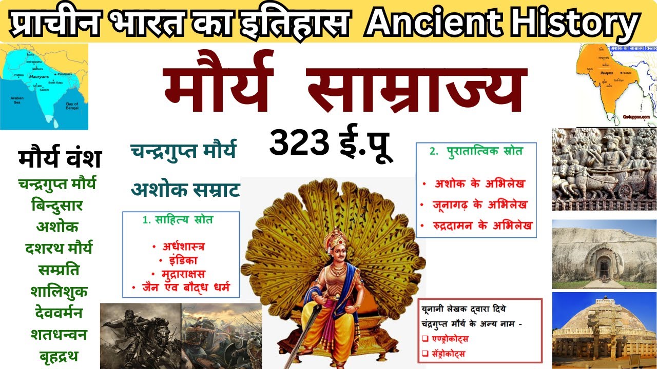 मौर्य साम्राज्य | Ancient History | maury samrajy | प्राचीन भारत का ...