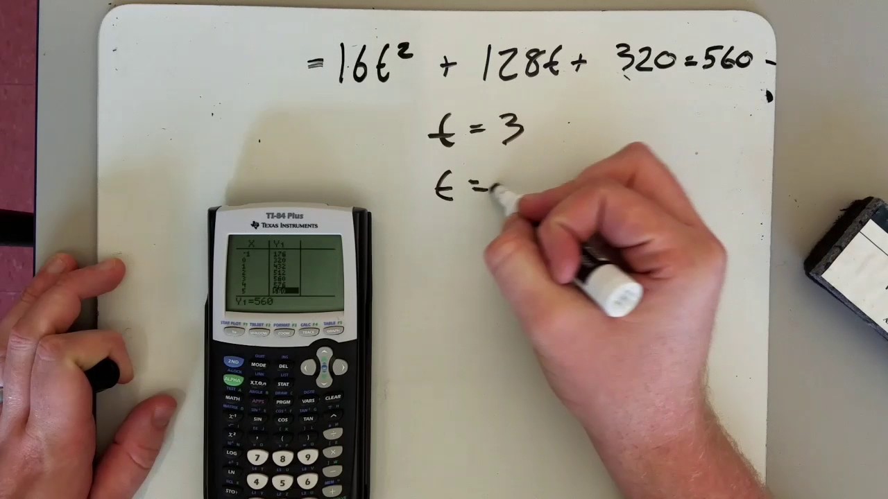 Projectile Motion Quadratic - YouTube