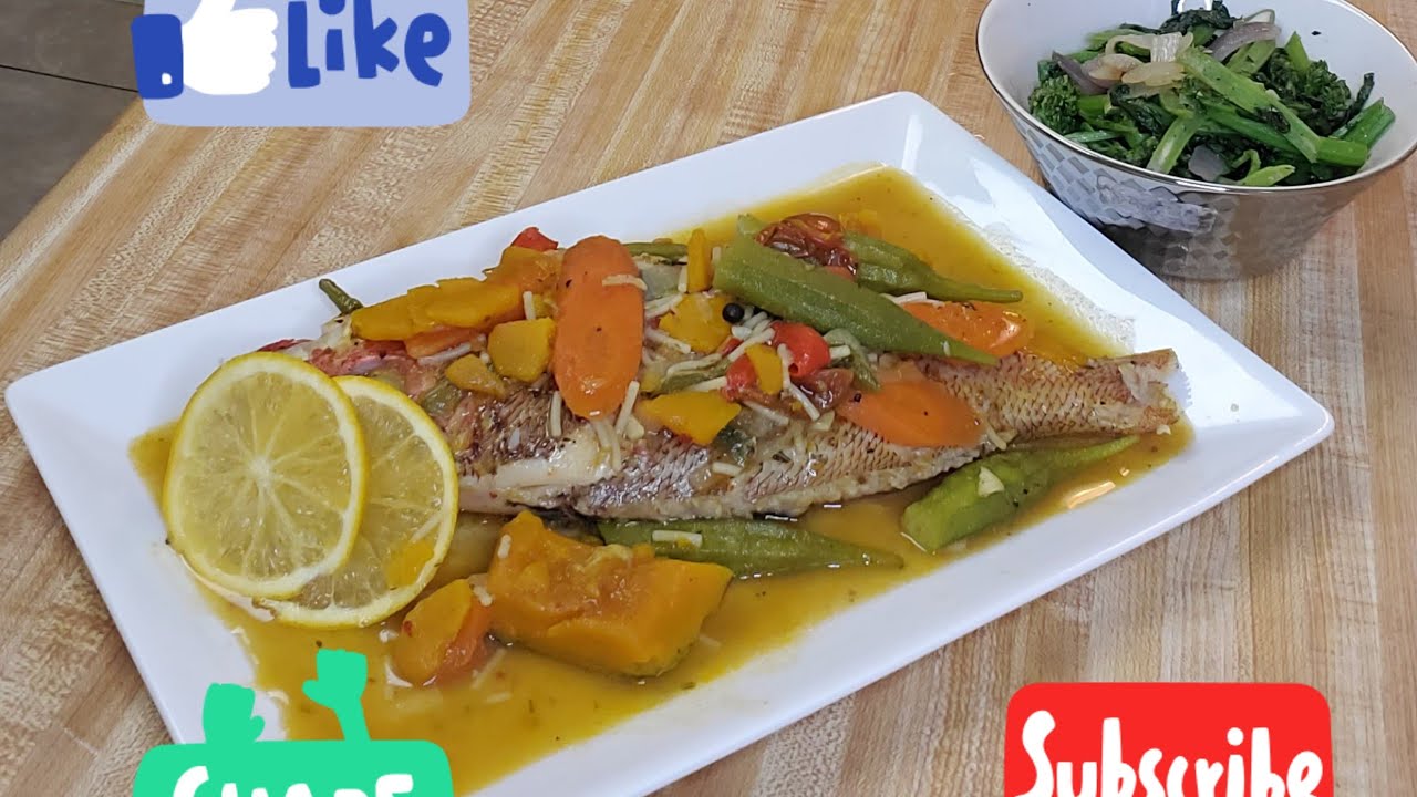 How to make steamed fish and okra - YouTube