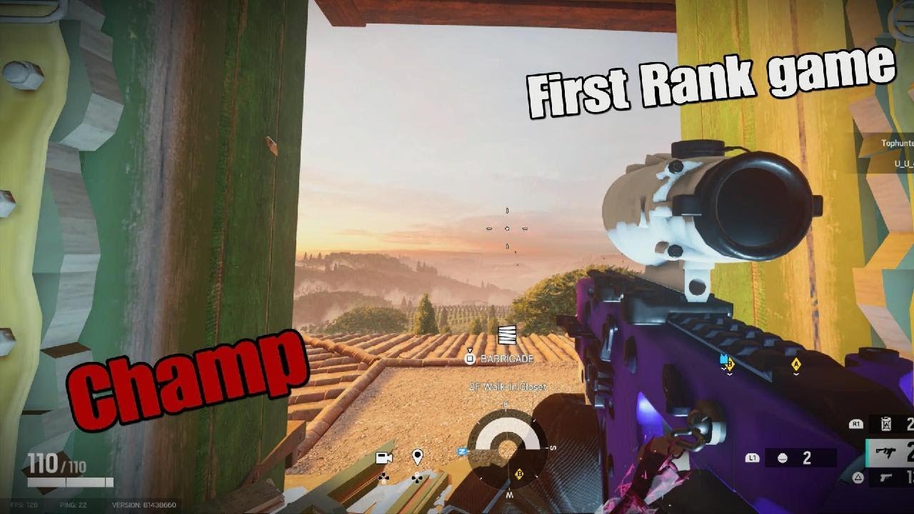 Champ played his Frirst Rank game: Rainbow six siege collision point ...