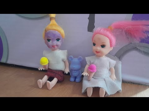 Nina & Memey dapet Ice cream dari tante aulia 😍 #funny #barbieungu #barbie