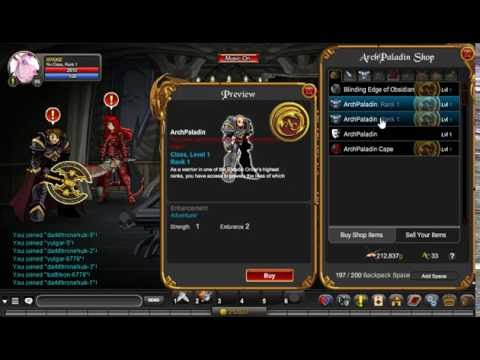 Aqw how to get Arch Paladin Class - YouTube
