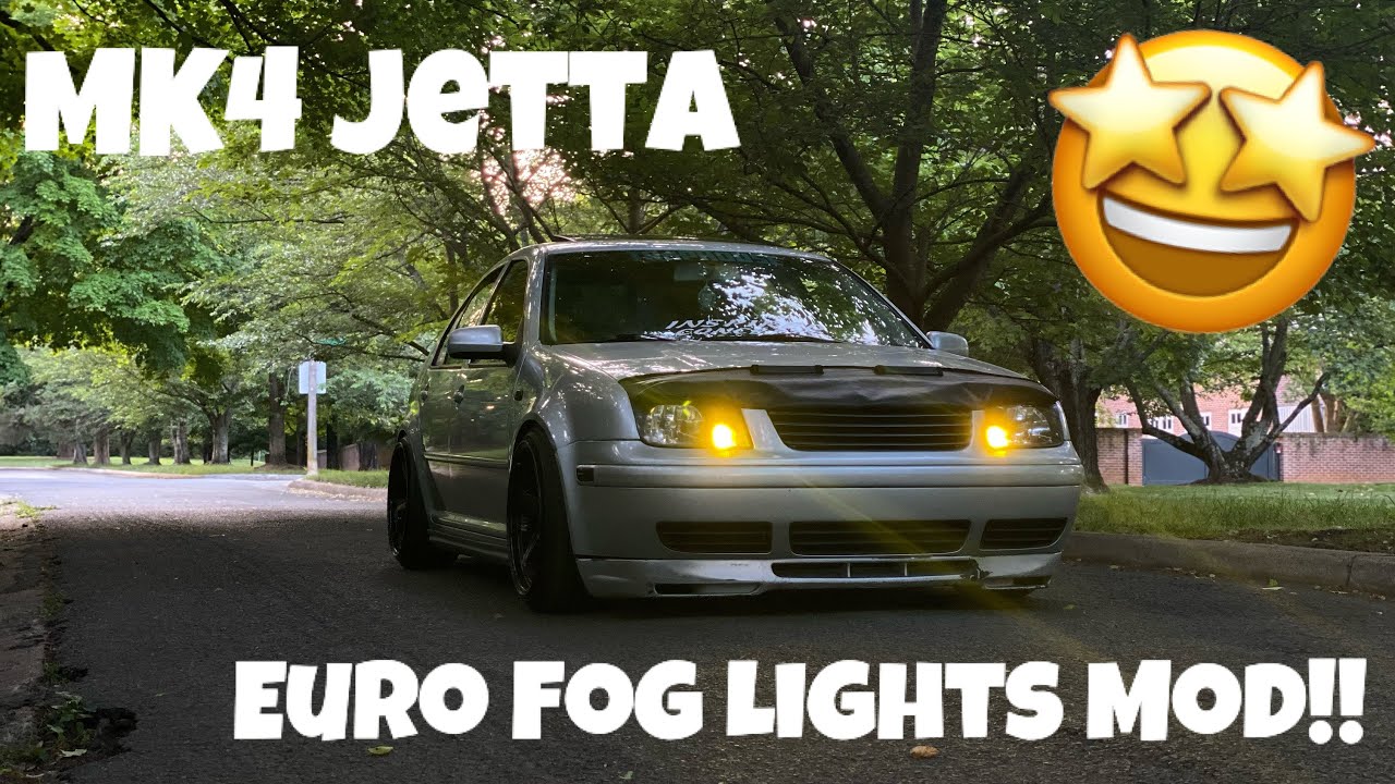 MK4 Jetta Gets OEM Euro Fog Light Mod - YouTube
