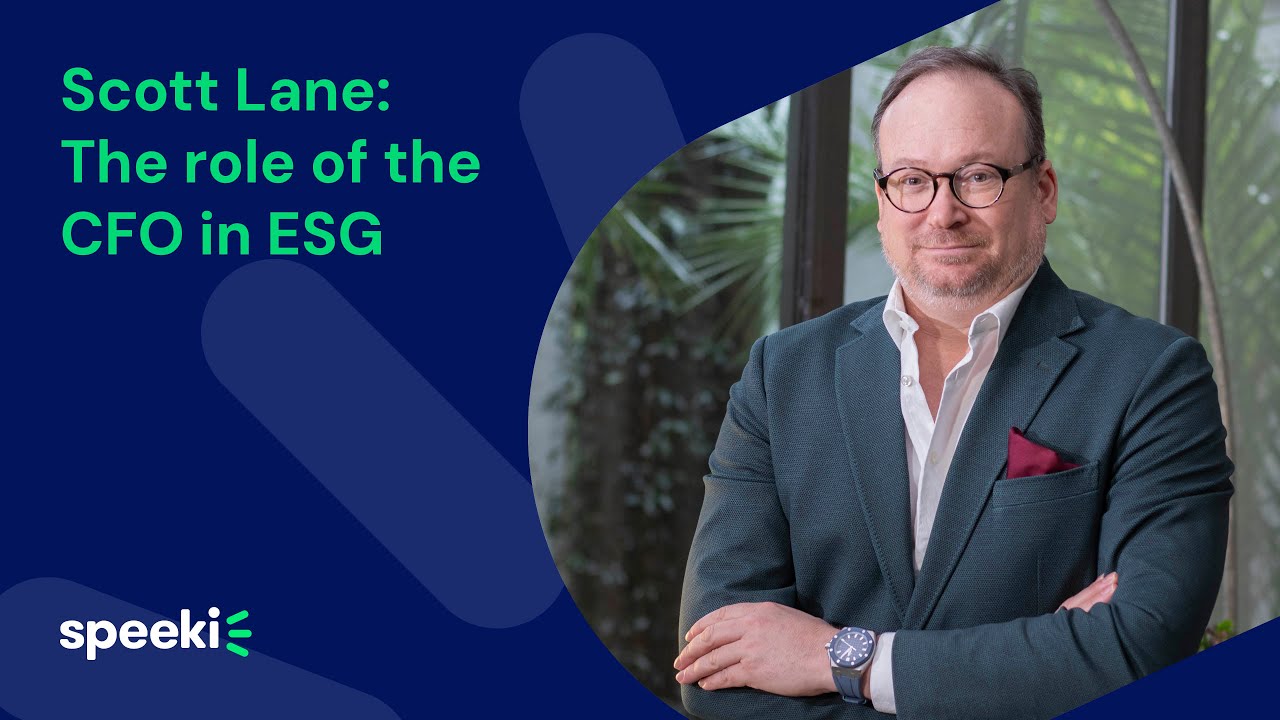Scott Lane | The role of the CFO in ESG - YouTube