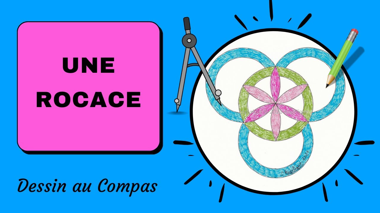 🎨 Comment Dessiner une Rosace avec un Compas [TUTO Dessin au Compas 287 ...