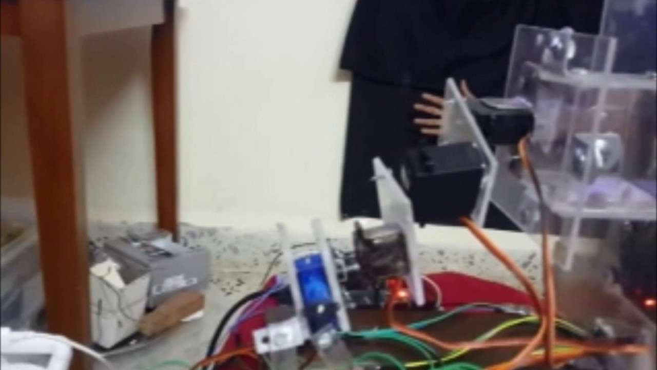 Imitation of Hand Movements by RoboticArm - YouTube