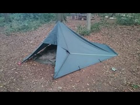 Bushcraft Tarp Tent Build, Wild Camp and Chech Bivi Bed Role - YouTube