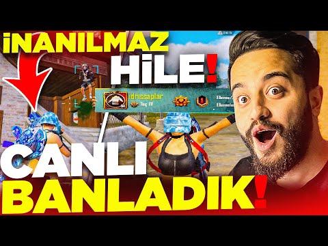 İDRİSSAPLAR NİCKLİ HİLECİ! CANLI YAKALAYIP 10 SENE BANLADIK! PUBG Mobile