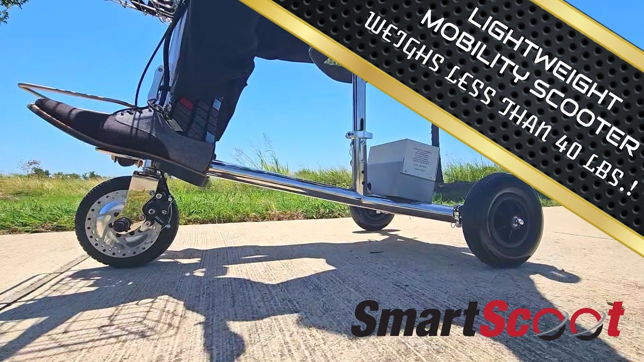 EASY TO USE & ADJUSTABLE Smartscoot Portable 3 Wheel Electric Mobility ...