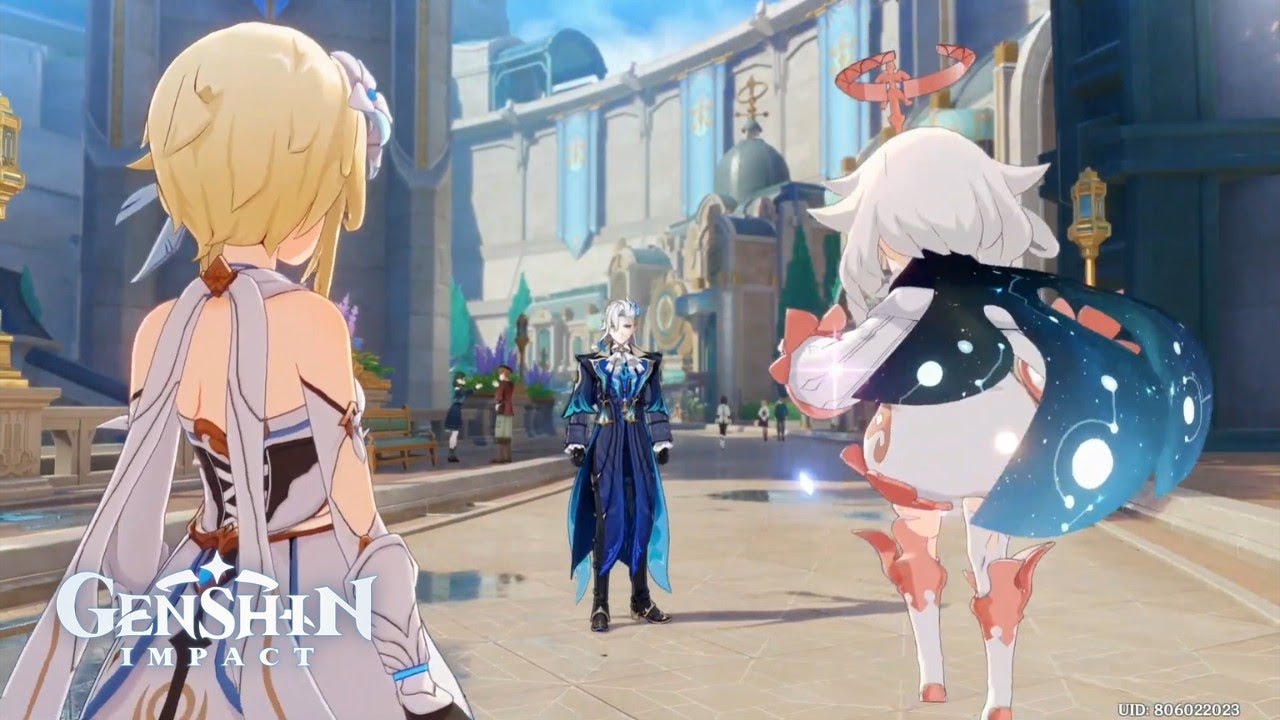 Neuvillette Walking In The Rain Cutscene HD | (Story Quest) (JP ...