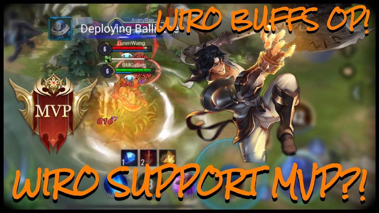 WIRO SUPPORT MVP?? NEW PATCH NEW ME(TA) | Beg AoV | AOV/Arena of Valor ...