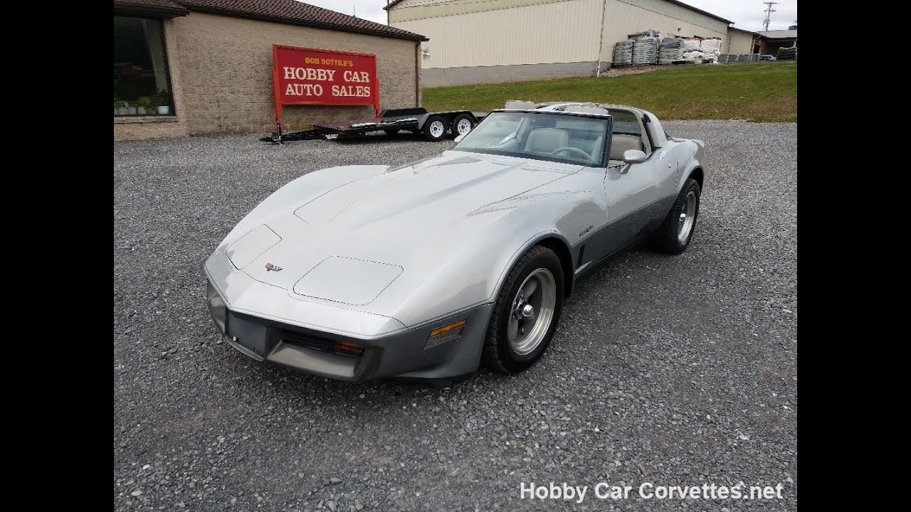 1982 Silver Charcoal Corvette For Sale - YouTube