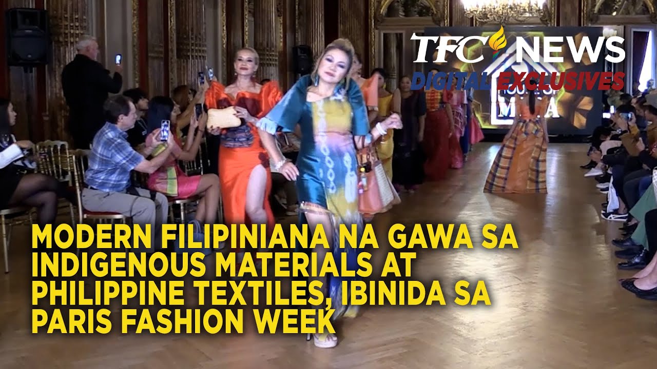 Modern Filipiniana na gawa sa indigenous materials at PH textiles ...