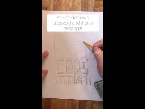 How to draw a brownstone - YouTube
