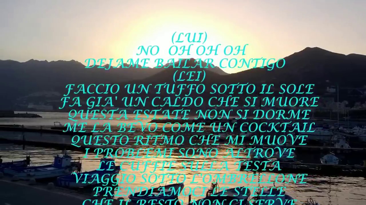 Voglio ballare con te Cover con testo - YouTube