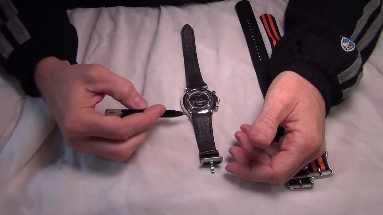 How to: Install a NATO style strap. - YouTube