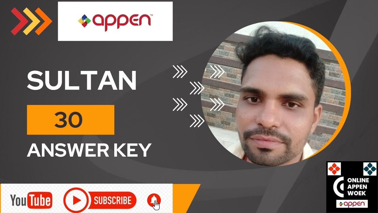 sultan 30 answer key full details - YouTube