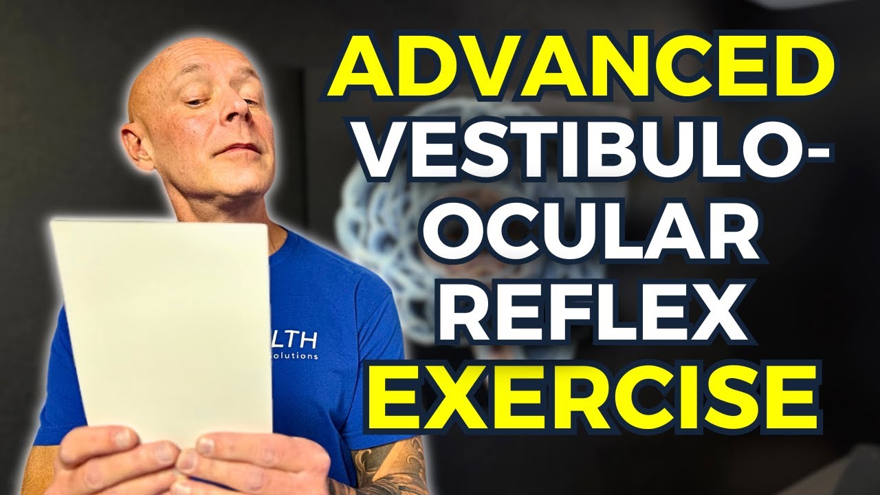 Advanced VOR (Vestibulo-Ocular Reflex) Drill For Concussion Rehab - YouTube
