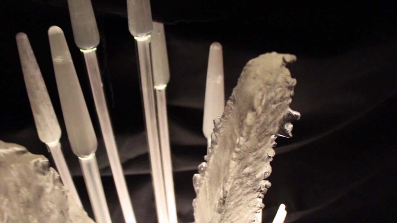 Selenite Crystal Glass Garden - YouTube