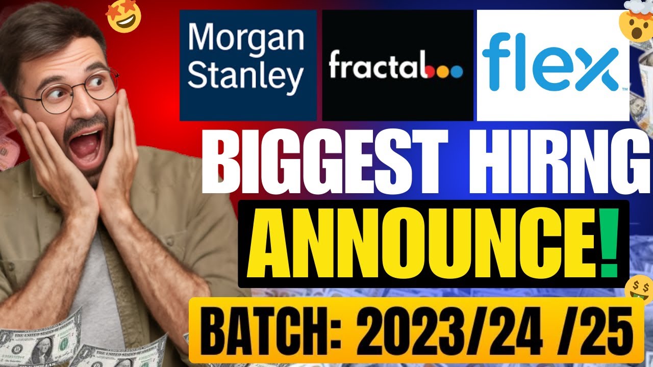 Your Dream Job Awaits 🏅 Morgan Stanley, Flex Hiring Fresh Grads (2024 & 2025) for Off-Campus ...
