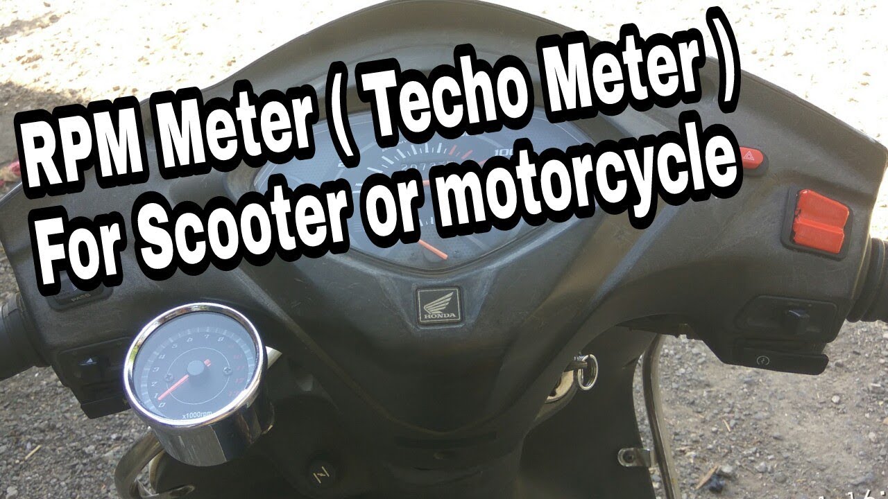 How to install Techometer (RPM Meter ) in Scooter or motorcycle | Step ...