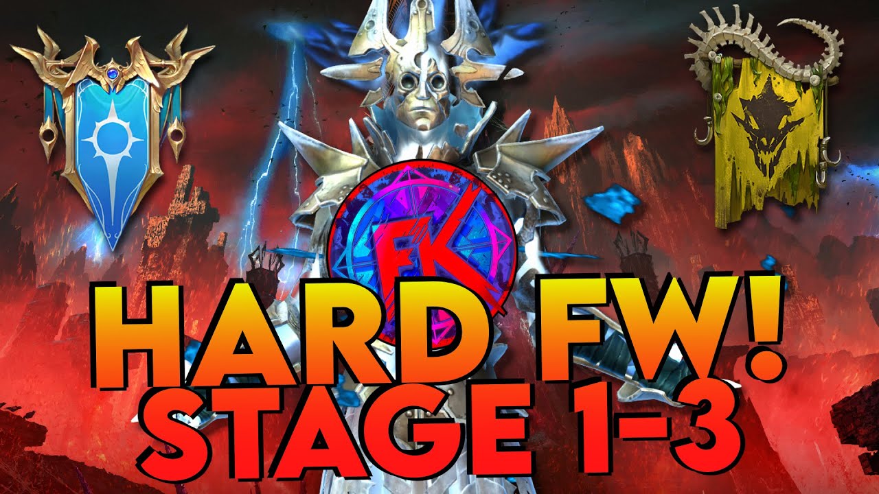 FW HARD! High Elves - Lizardmen Stage 1-3 | Raid: Shadow Legends - YouTube