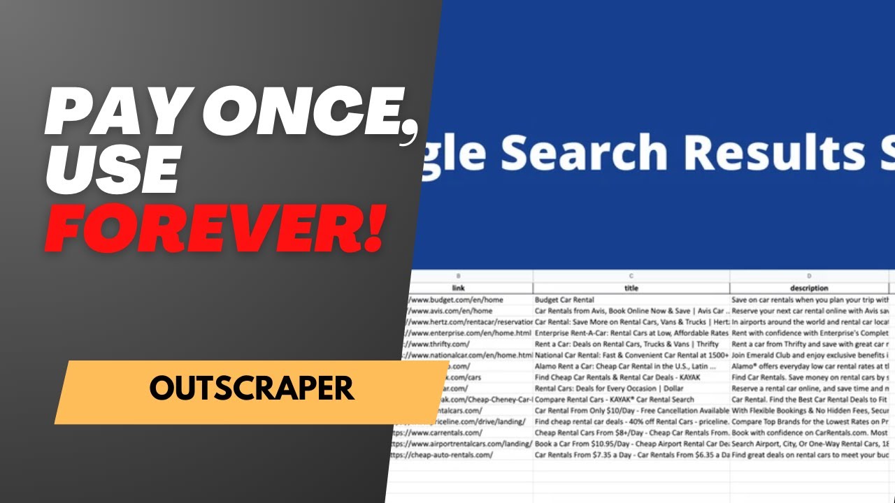 Outscraper Google Search Results Scraper AppSumo - Onetime Payment Deal - YouTube