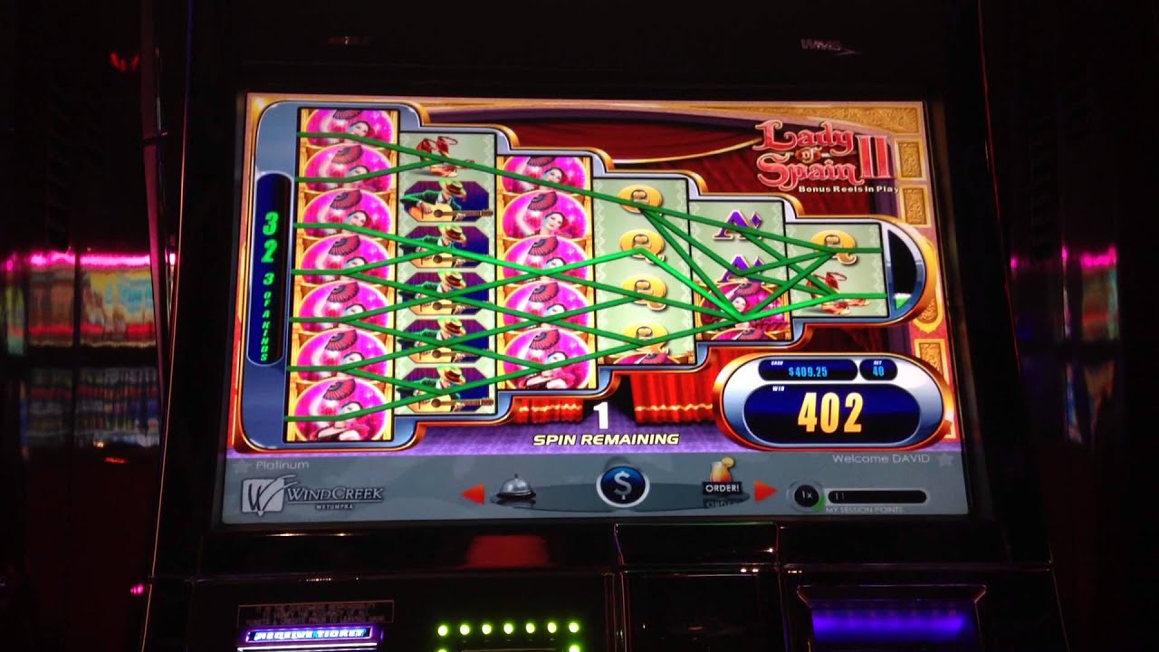 LADY OF SPAIN 2 SLOT MACHINE BONUS WIN - YouTube