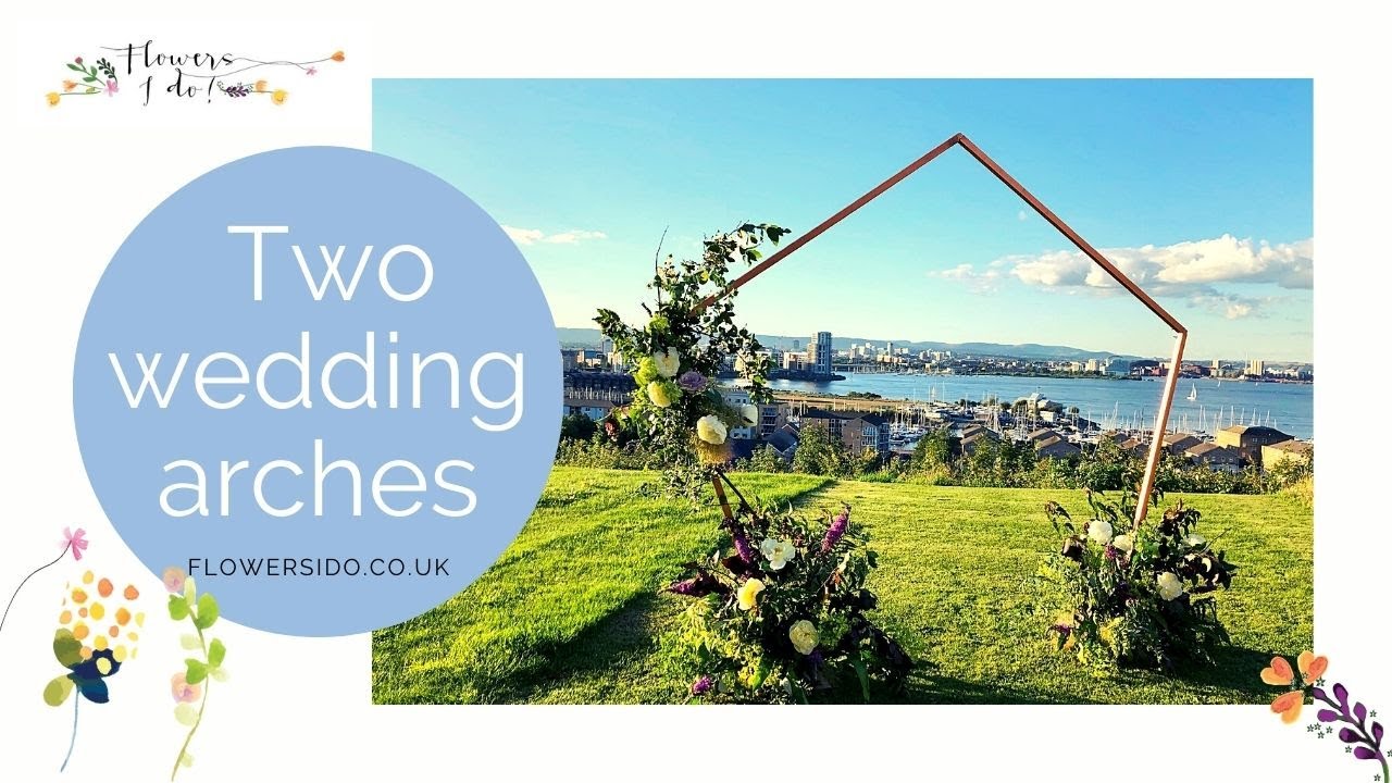 Two wedding arches under the Welsh sun - YouTube