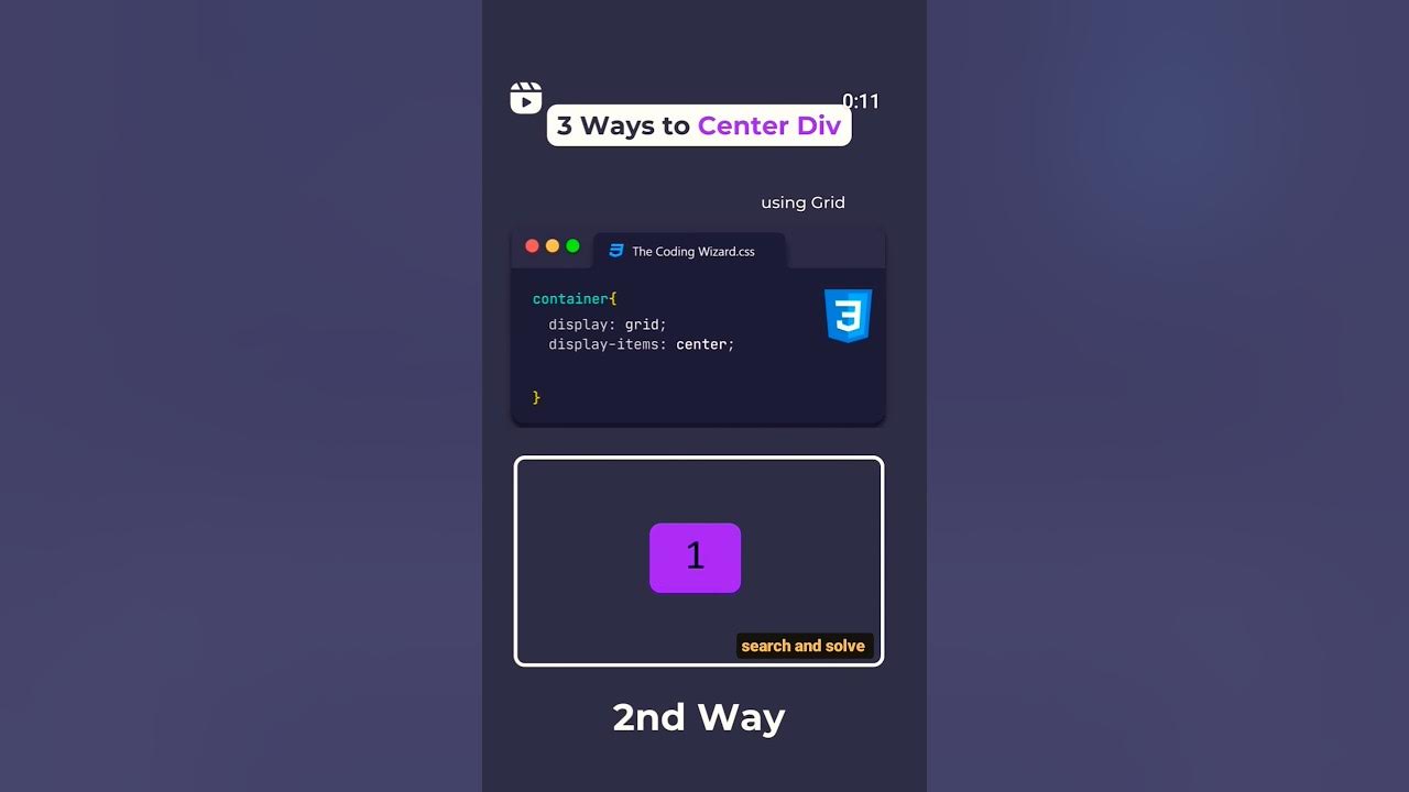 How to cener div using css | 3 way to div center in 14 second only ...