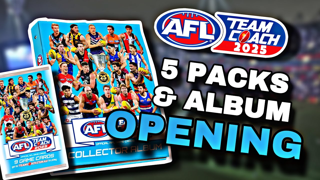 AFL Team-coach 2025, 5 Packs + Album Opening! - YouTube