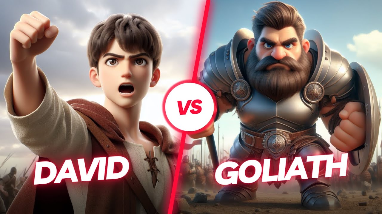 Goliath vs David in the MOST EPIC Bible Battle Ever - YouTube