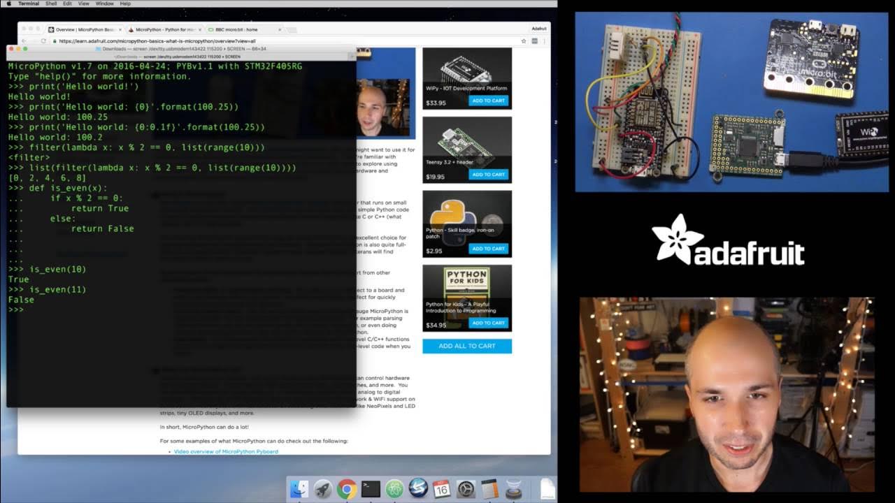 MicroPython Basics: What is MicroPython? reprise with Tony D! @micropython - YouTube