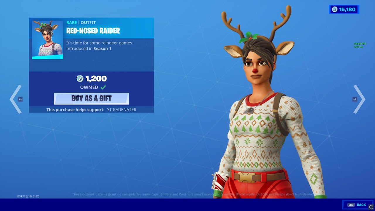 Fortnite Red-Nosed Raider skin review( should you buy it) - YouTube
