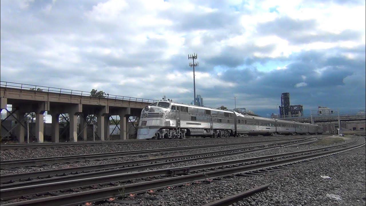 CB&Q E5 9911A Nebraska Zephyr departs Chicago, IL - YouTube