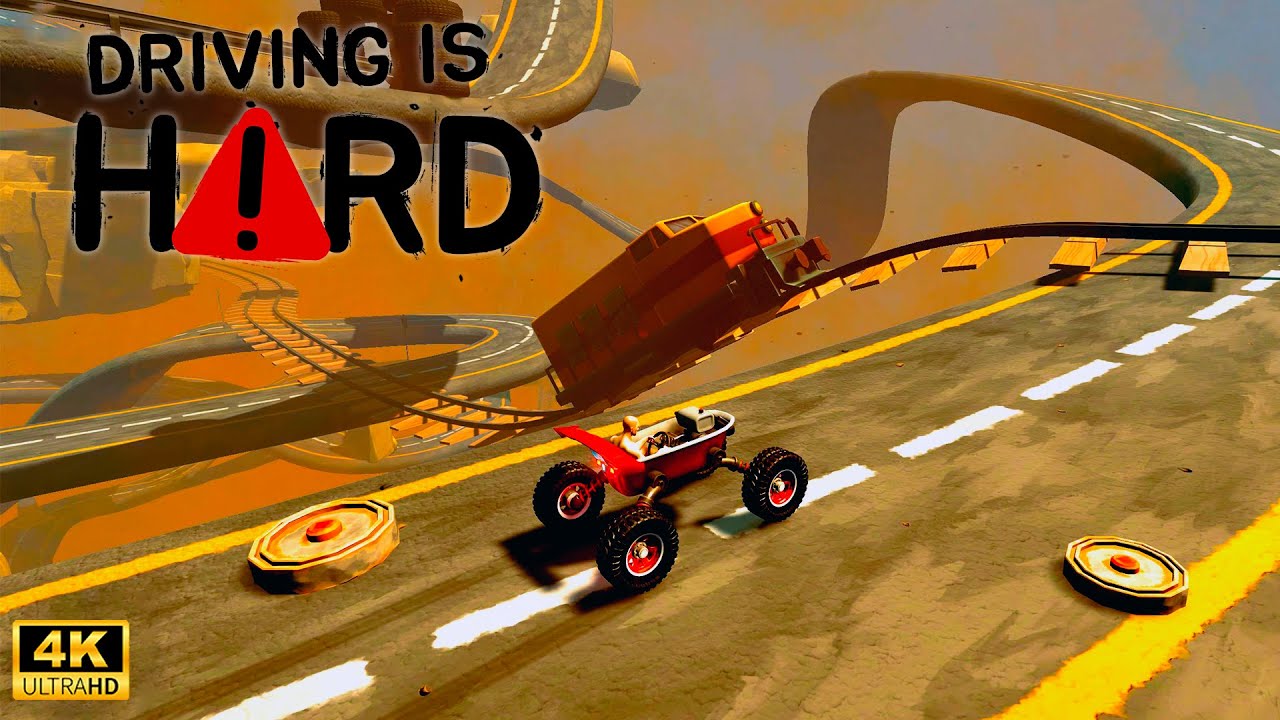 ¡El juego de coches MÁS DIFÍCIL que te hará perder la cabeza! 🚗🔥| DRIVING IS HARD Gameplay ...