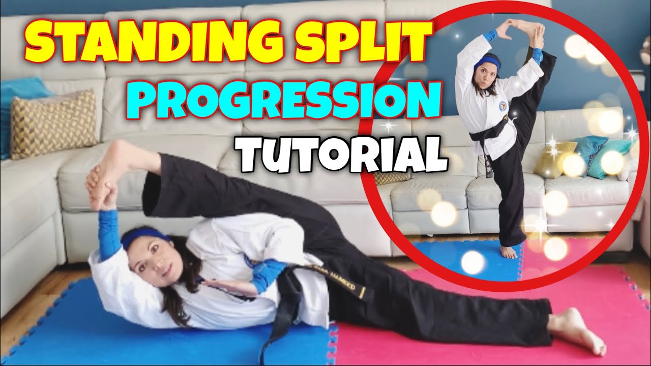 Standing Split Progression Tutorial: My Progress on How to Leg Hold - YouTube