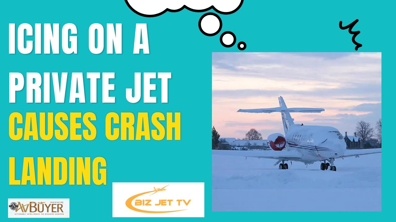 Icing on a Private Jet Causes a Crash Landing - YouTube