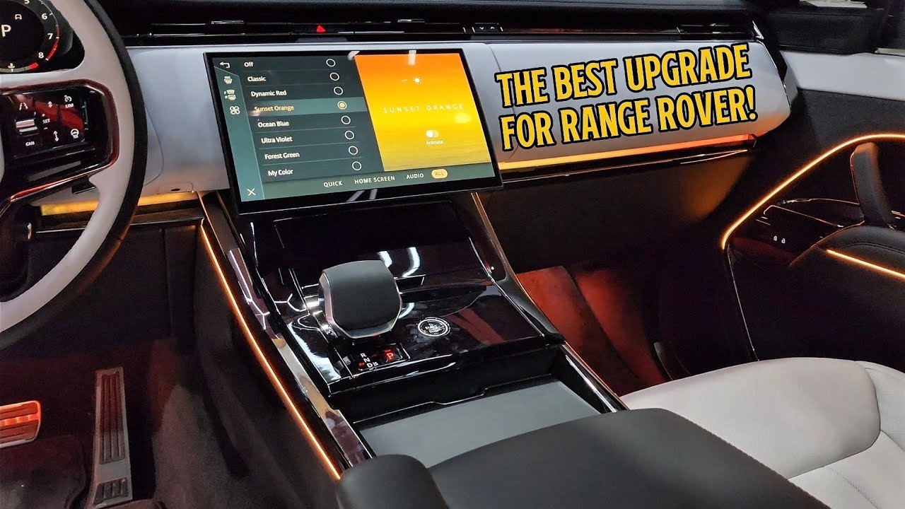 Have You Seen Dynamic Ambient Lights on the Range Rover Sport?!?! - YouTube