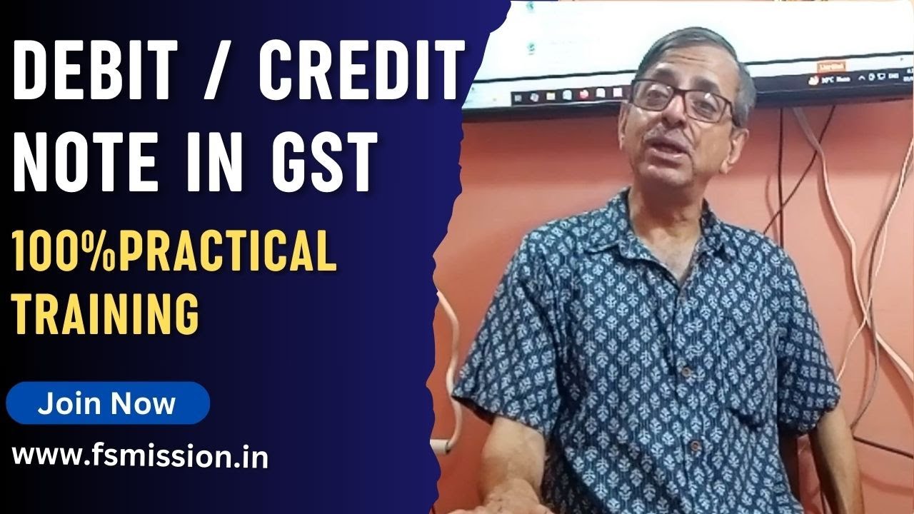 DEBIT NOTE AND CREDIT NOTE IN GST | GST BASIC CONCEPT | GST RETURN ...