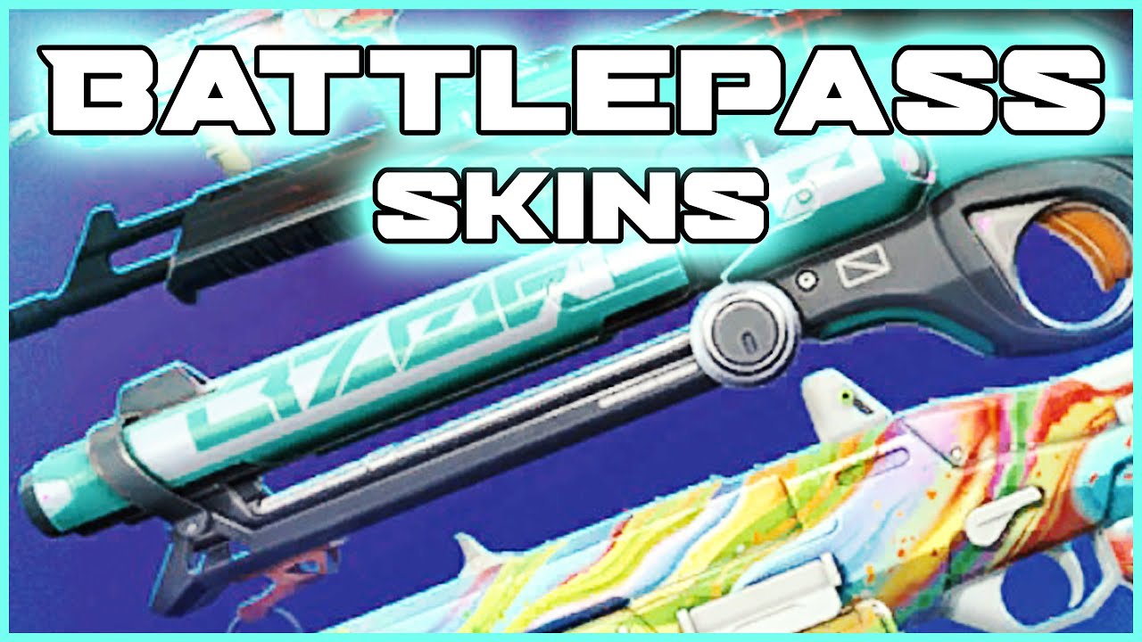 VALORANT BATTLE PASS SKINS Episode 4: Act 1 Battlepass Skin Collection ...
