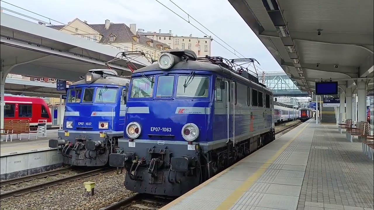 EP07-1063 - manewry EP07-1037+IC RYBAK (PKP INTERCITY) - YouTube
