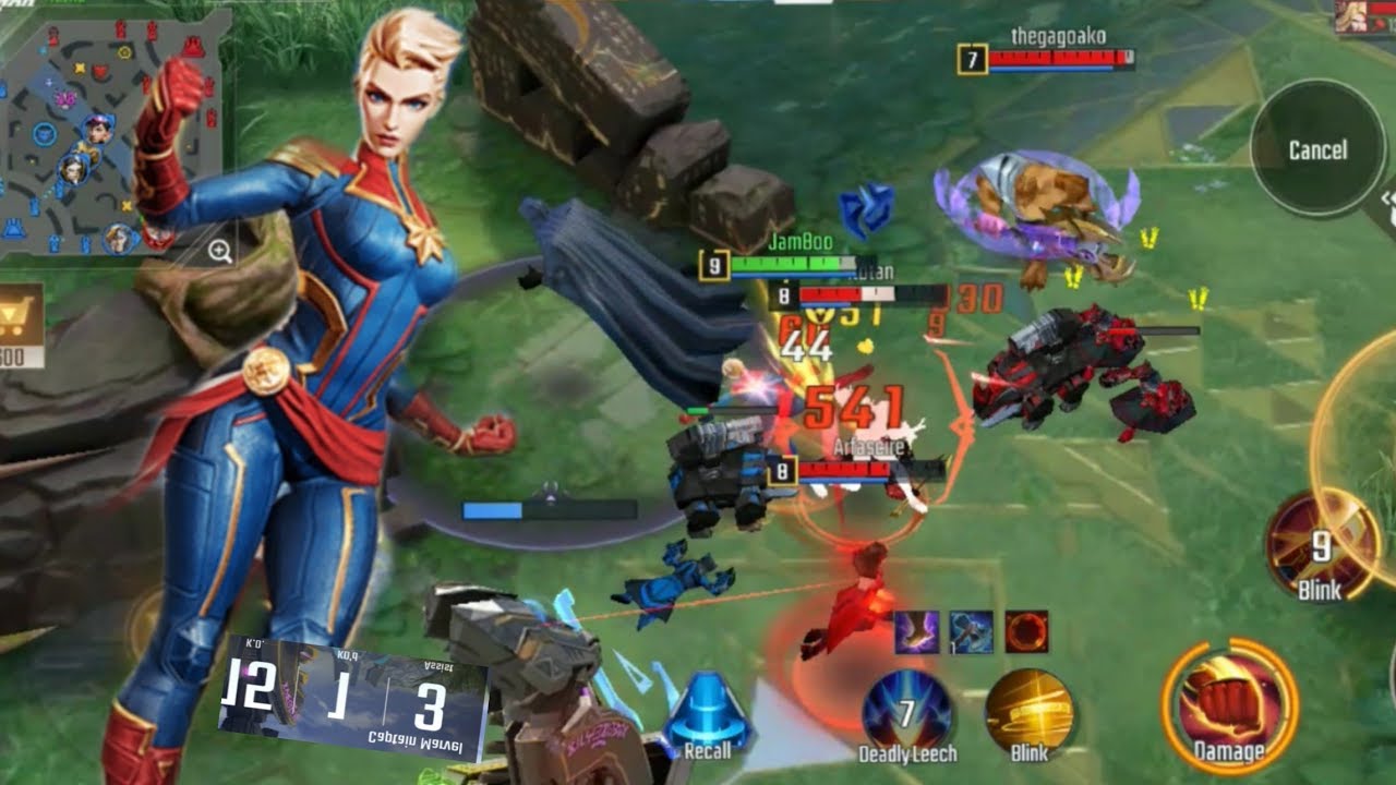 MARVEL: Super War MOBA CAPTAIN MARVEL | GAME PLAY 2020 - YouTube