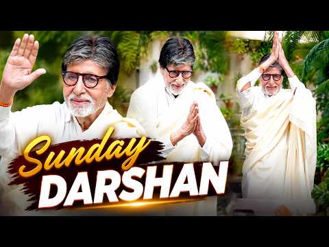 Amitabh Bachchan Greets His Fans Outside His Bungalow, Sunday Darshan