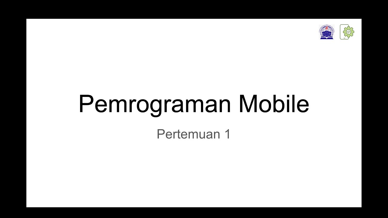 1. KWU Pemrograman Mobile - YouTube