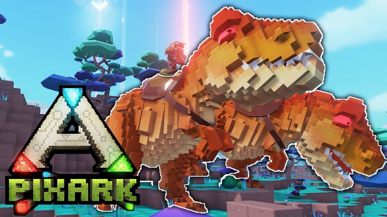 PixArk Let's Play - Ep 19 - Double Rex Trouble! PixArk Early Access ...